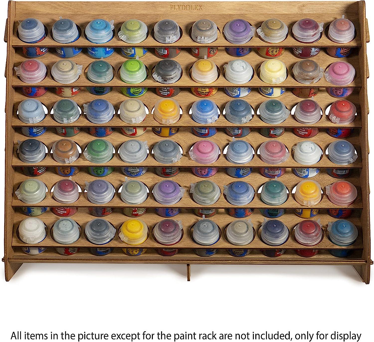 Plydolex Citadel Paint Rack Organizer with 60 Holes for Miniature Paint ...