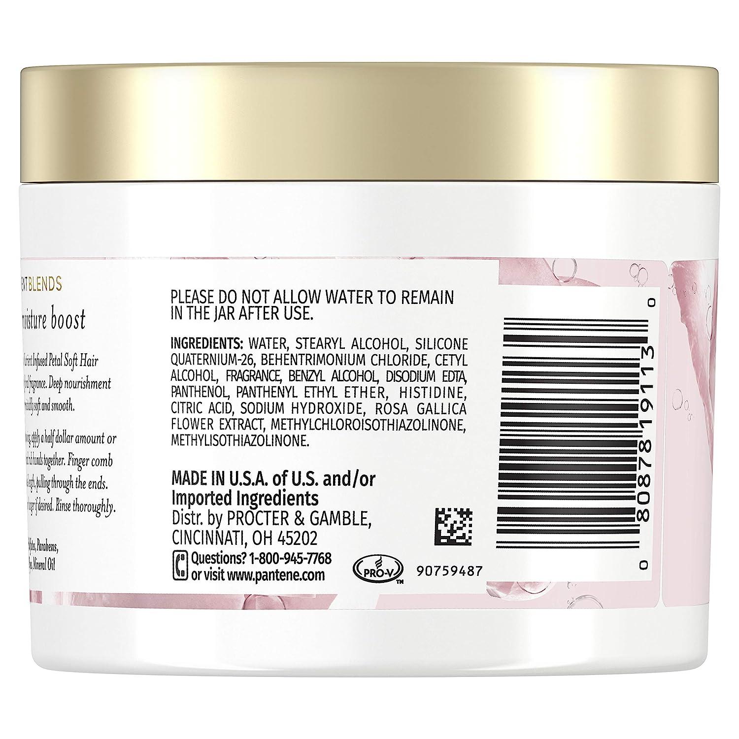 Pantene Rose Water Hair Treatment - Miracle Moisture Boost, 4.7 fl oz ...