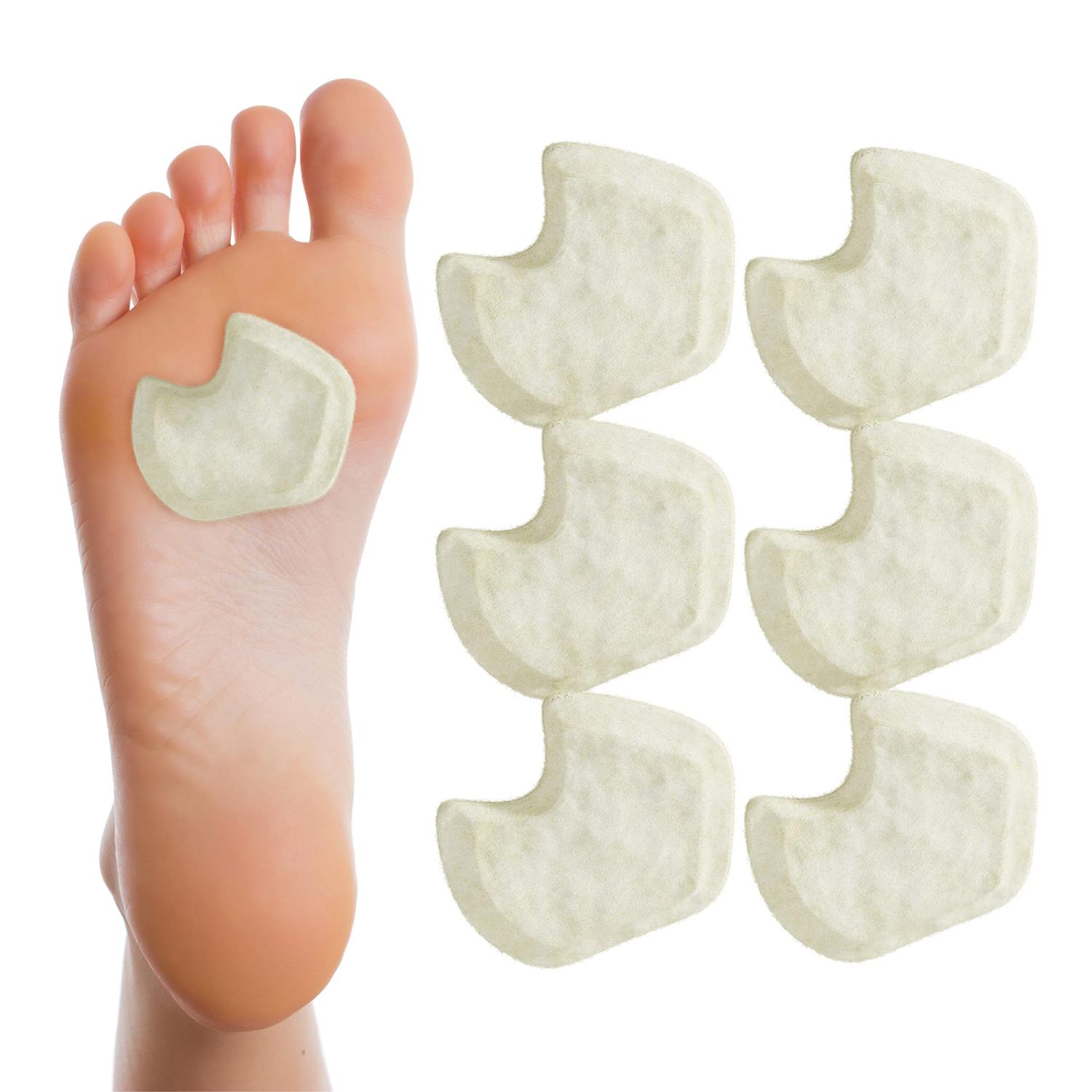 Premium 1/4 Thick Adhesive Felt Sesamoiditis Pads for Ball of Feet Pain ...