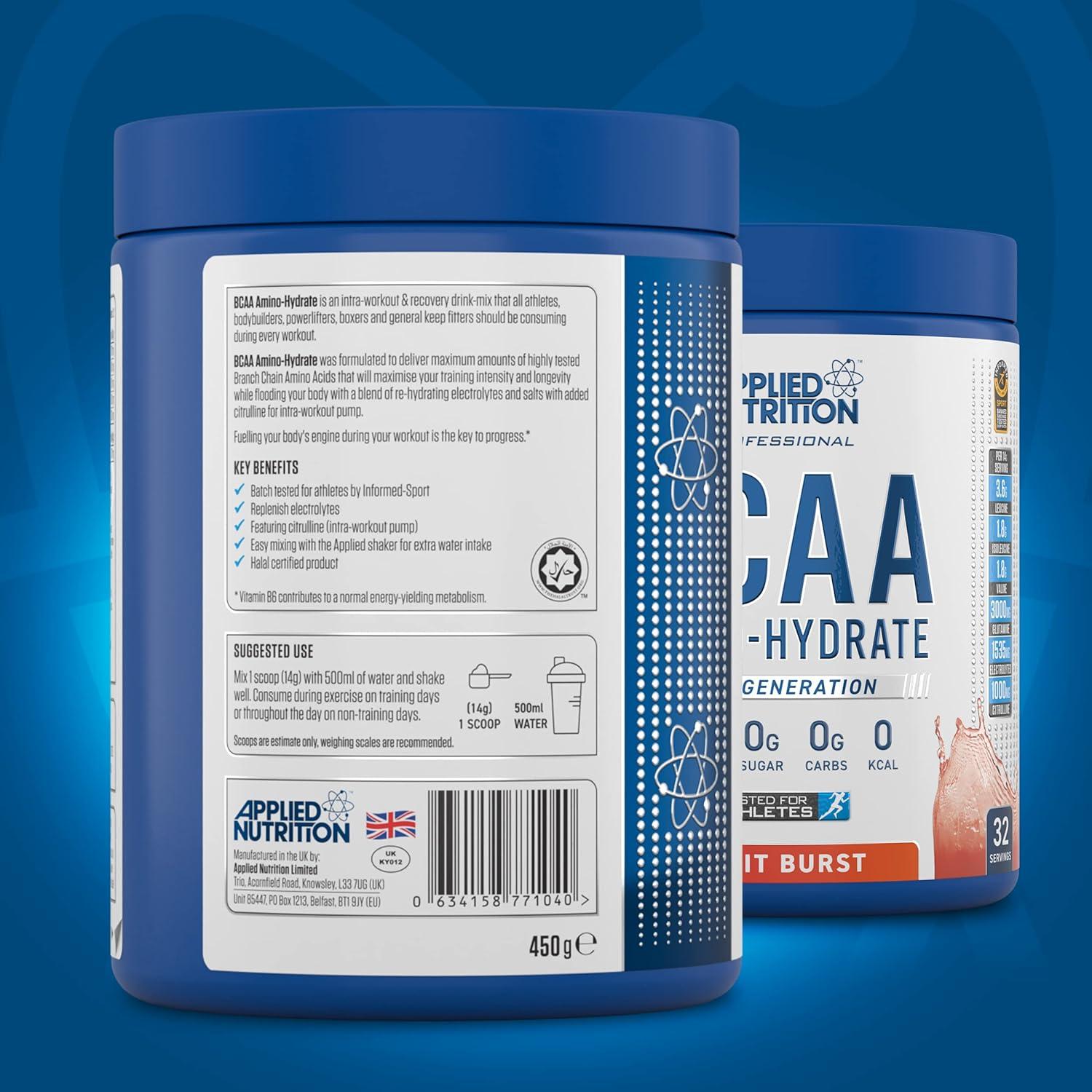 Applied Nutrition BCAA Powder 450g - Fruit Burst Flavor | BCAAs Intra ...