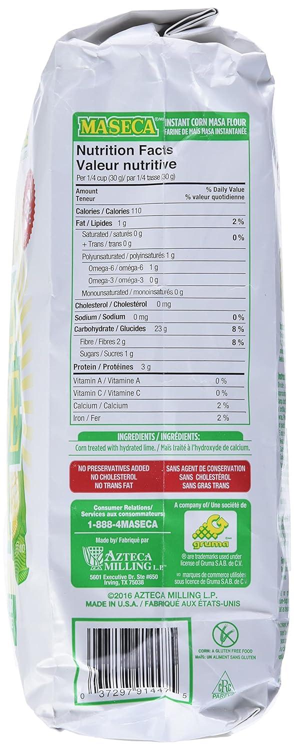 Maseca Instant Corn Masa Flour 1.8kg: Authentic Mexican Flavor Made ...