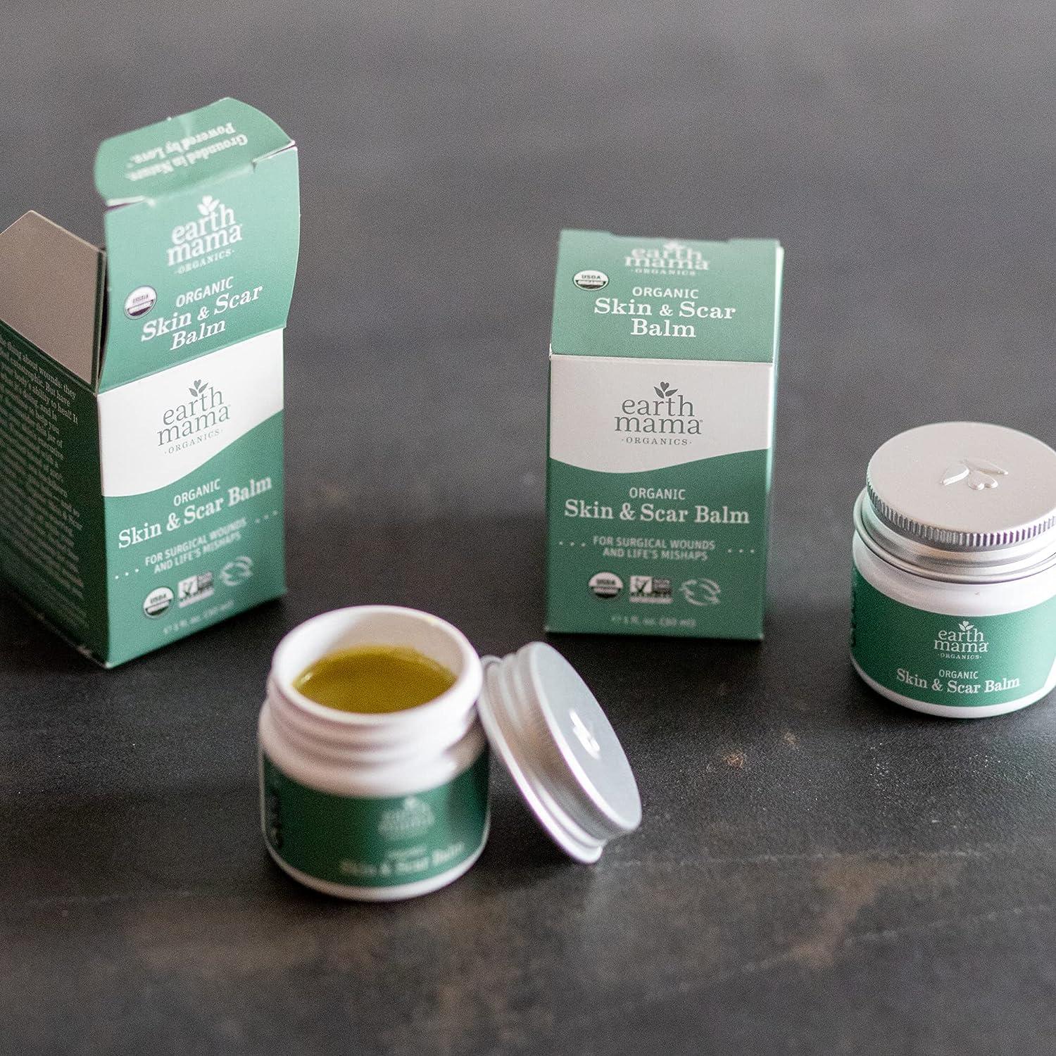 Earth Mama Organic Skin & Scar Balm - 1 Fl Oz (Pack of 1) | Reduces ...