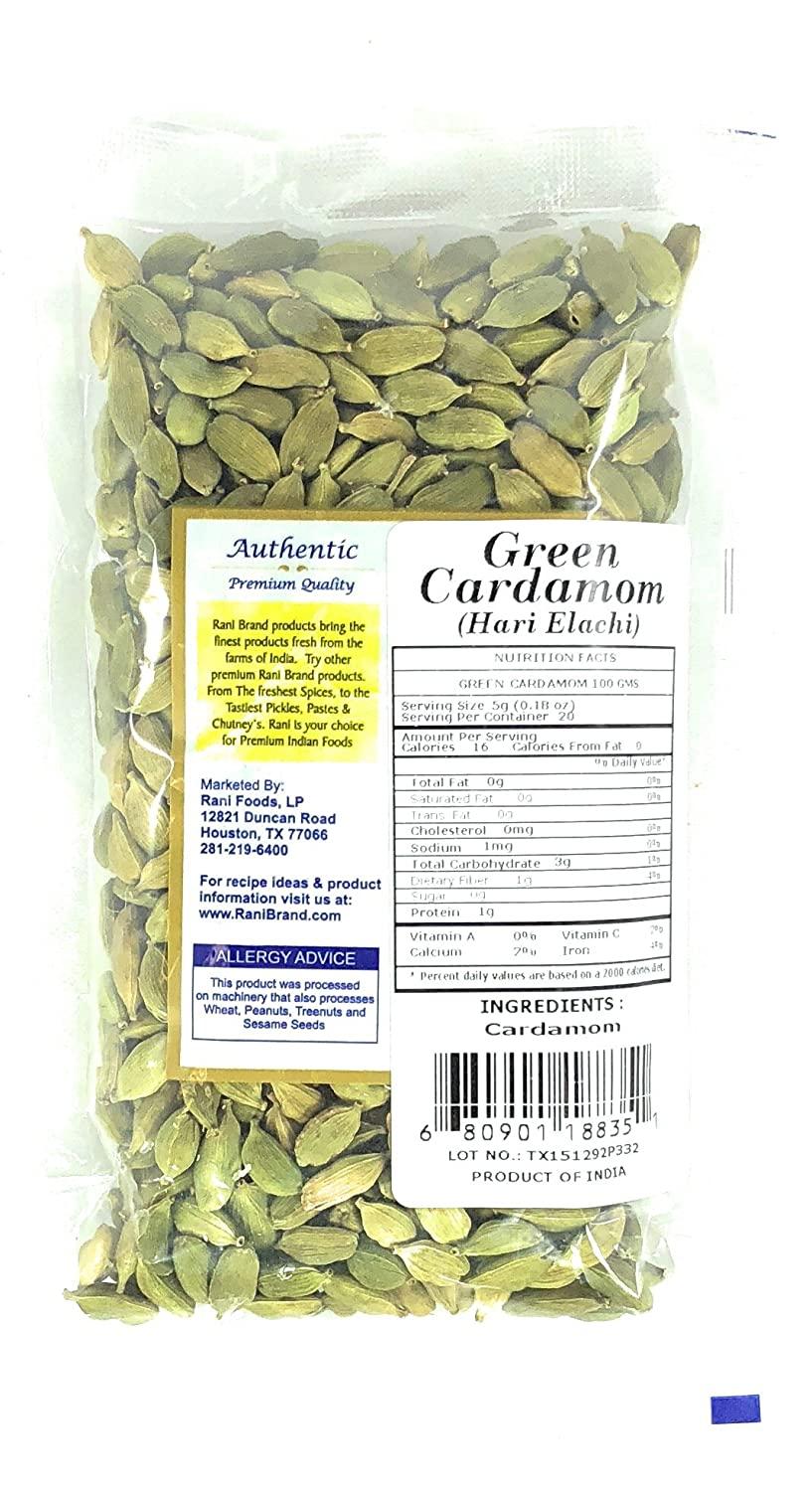 Rani Green Cardamom Pods Spice 3.5oz (100g) - All Natural, Vegan ...