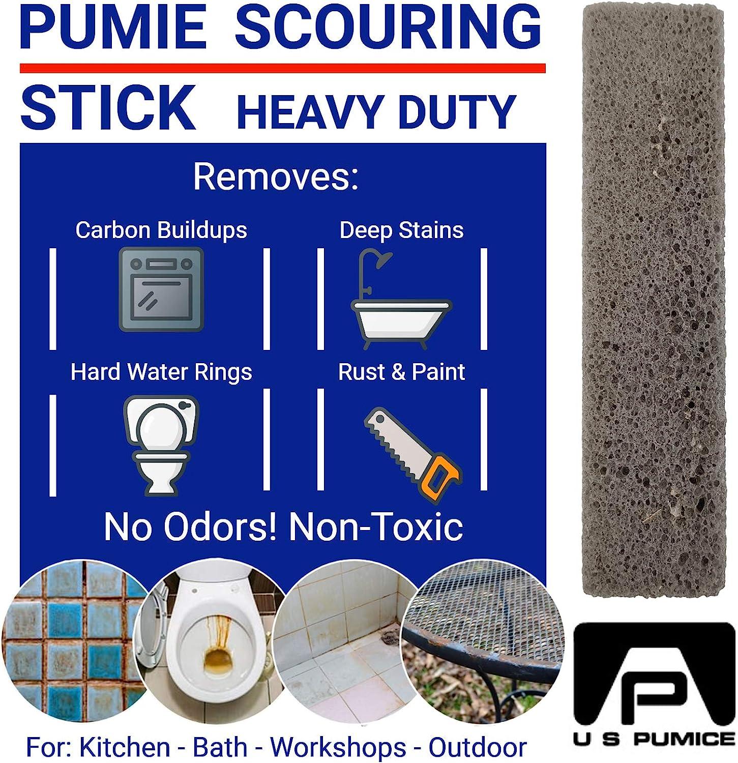 U.S. Pumice 1001 Pumie Scouring Stick 4 Pack - Heavy Duty Stain, Rust ...