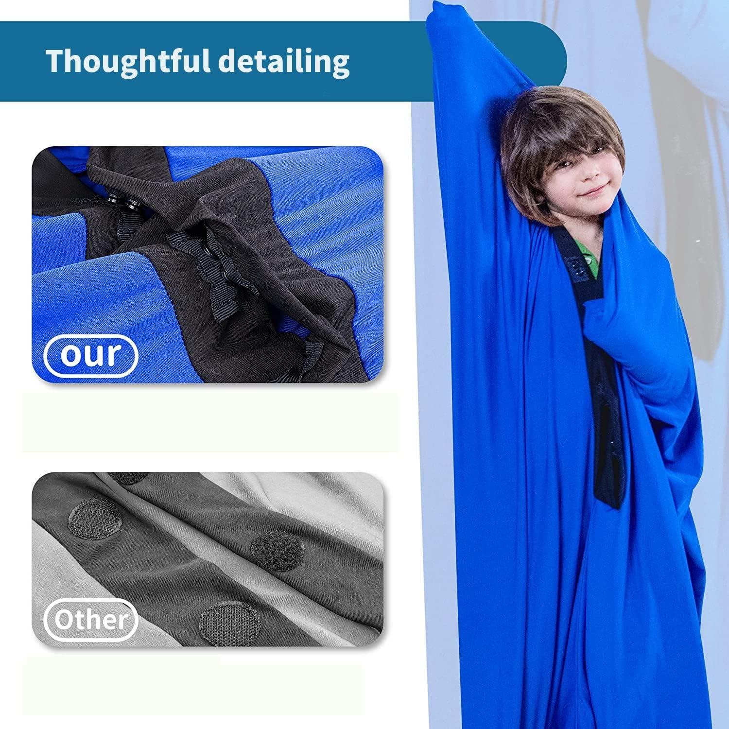 ZYUBOESO Sensory Body Sock for Kids - Blue S/Small Size - Stretchy ...