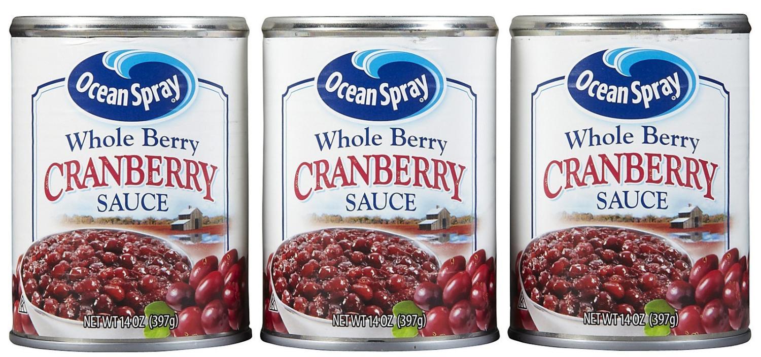 Ocean Spray Whole Cranberry Sauce 14oz - Pack of 3 | Buy Now with ...