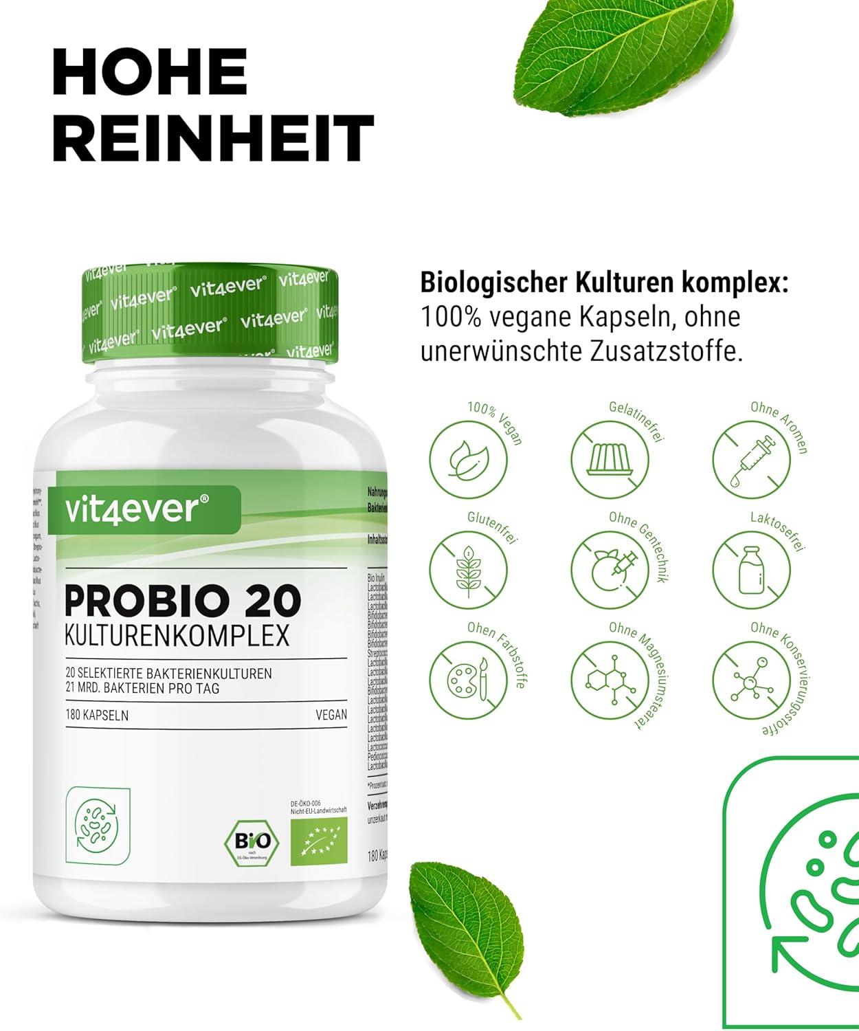 Shop Probio 20 - 180 Vegan Gastrointestinal Capsules with 21 Billion ...