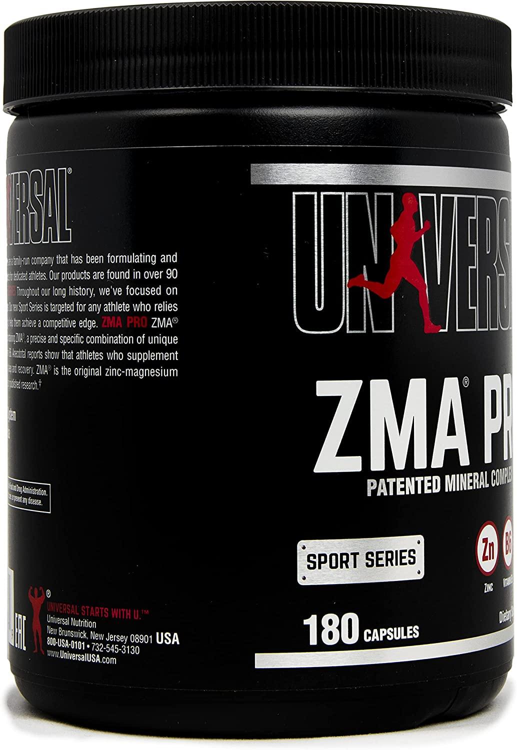 Universal Nutrition ZMA Pro 180 Capsules - Premium Sleep & Recovery Support