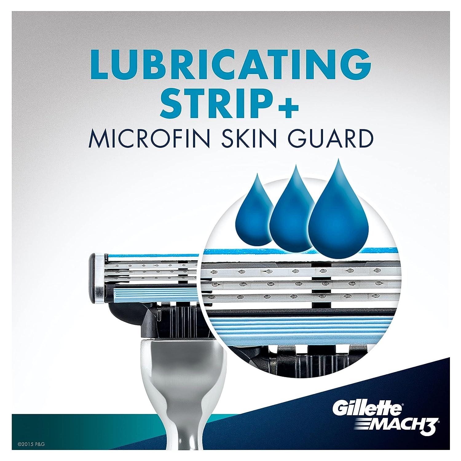 Gillette Mach 3 4-Pack - Precision Razor Blades for a Smooth Shave ...