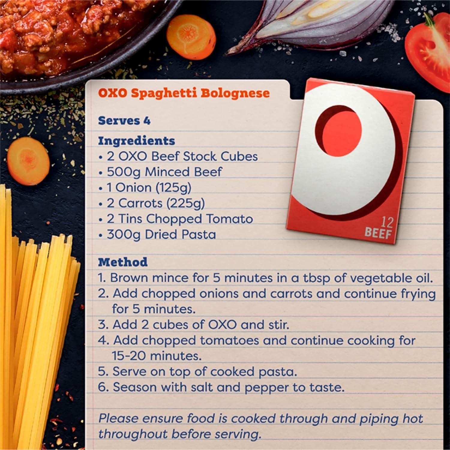 OXO Beef Stock Cubes 71g (Pack of 1) - Savory Beef Flavor for Delicious ...