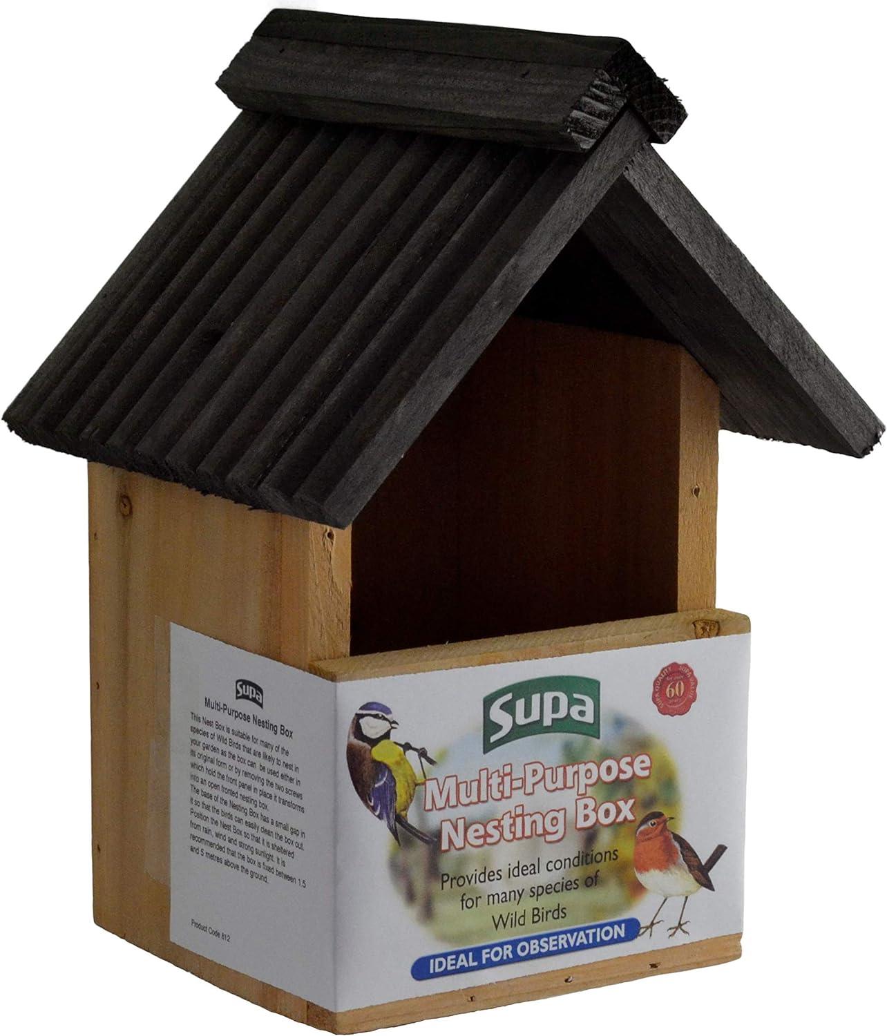 Supa Wild Bird Multi-Purpose Nesting Box - Versatile Design for Various ...