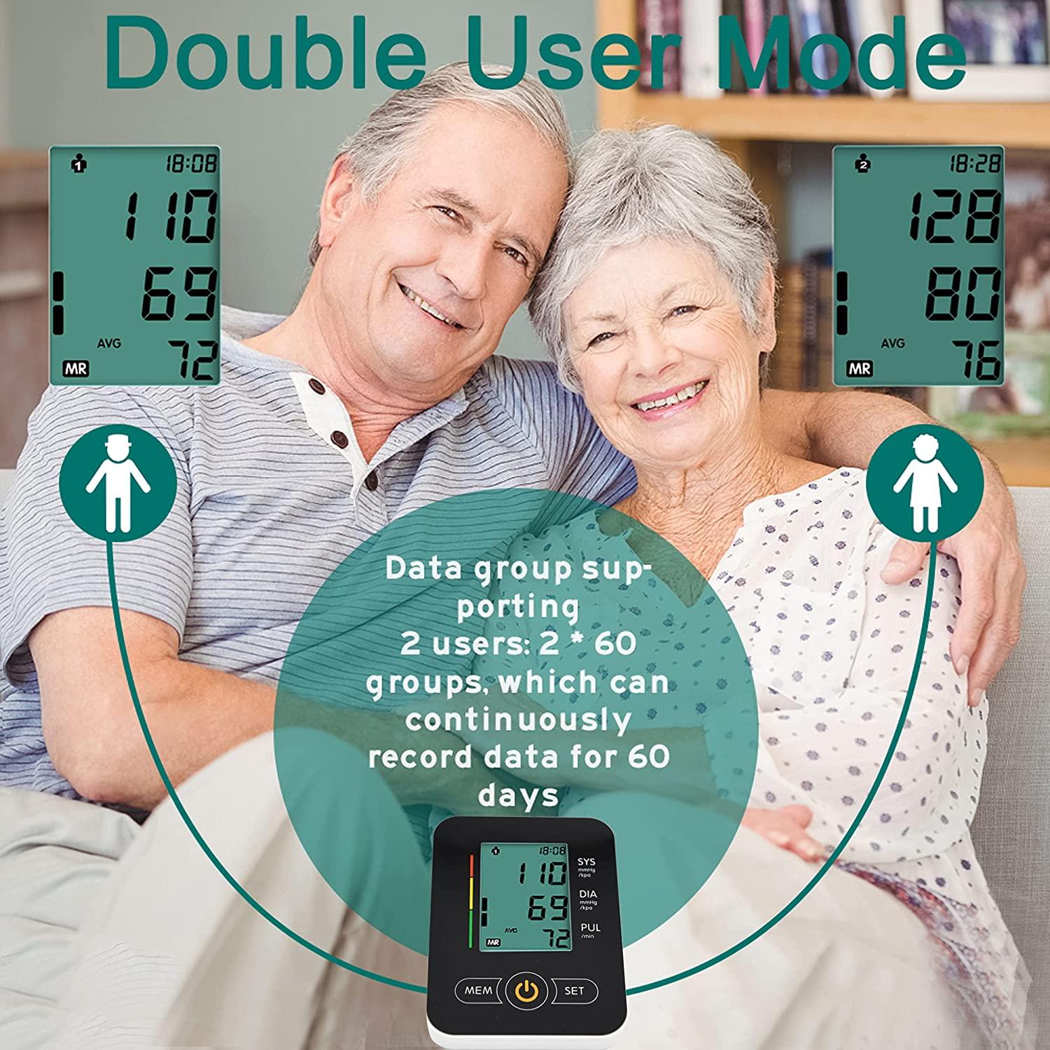 Portable Fully Automatic Digital Blood Pressure Monitor with Extra ...