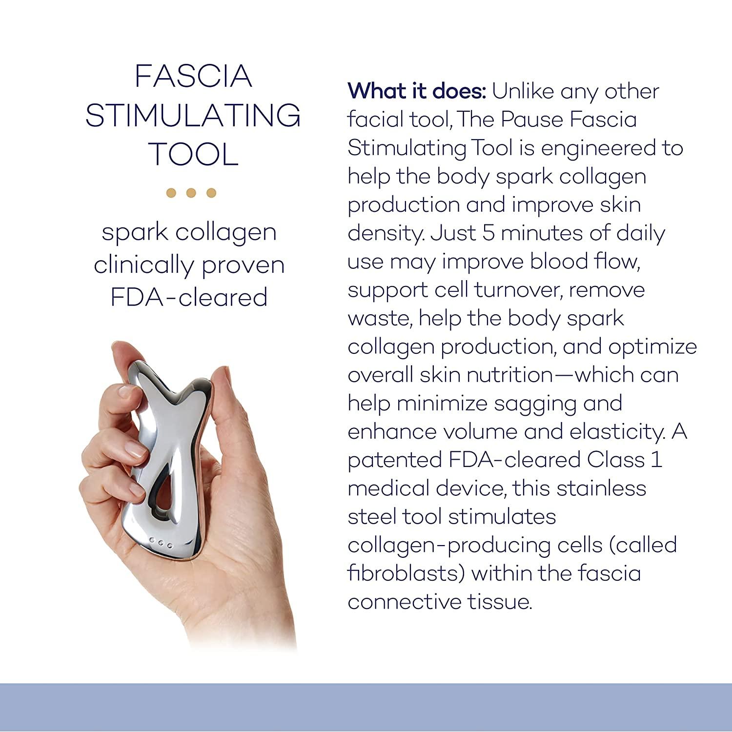 Pause Well Aging Fascia Stimulating Tool - Face Massager for Wrinkles ...