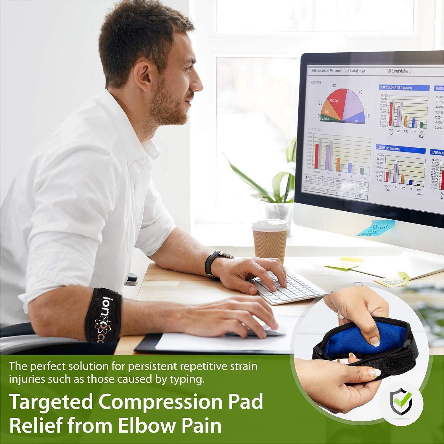 ionocore Tennis Elbow Brace for Men and Women | Tendonitis Elbow Brace ...