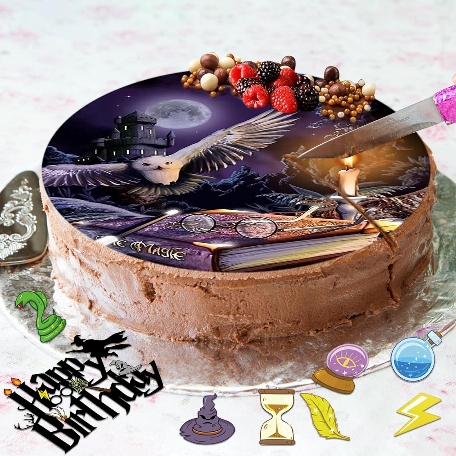 17-Piece Harry Potter Cake Topper Set | Edible Fondant Decor ...