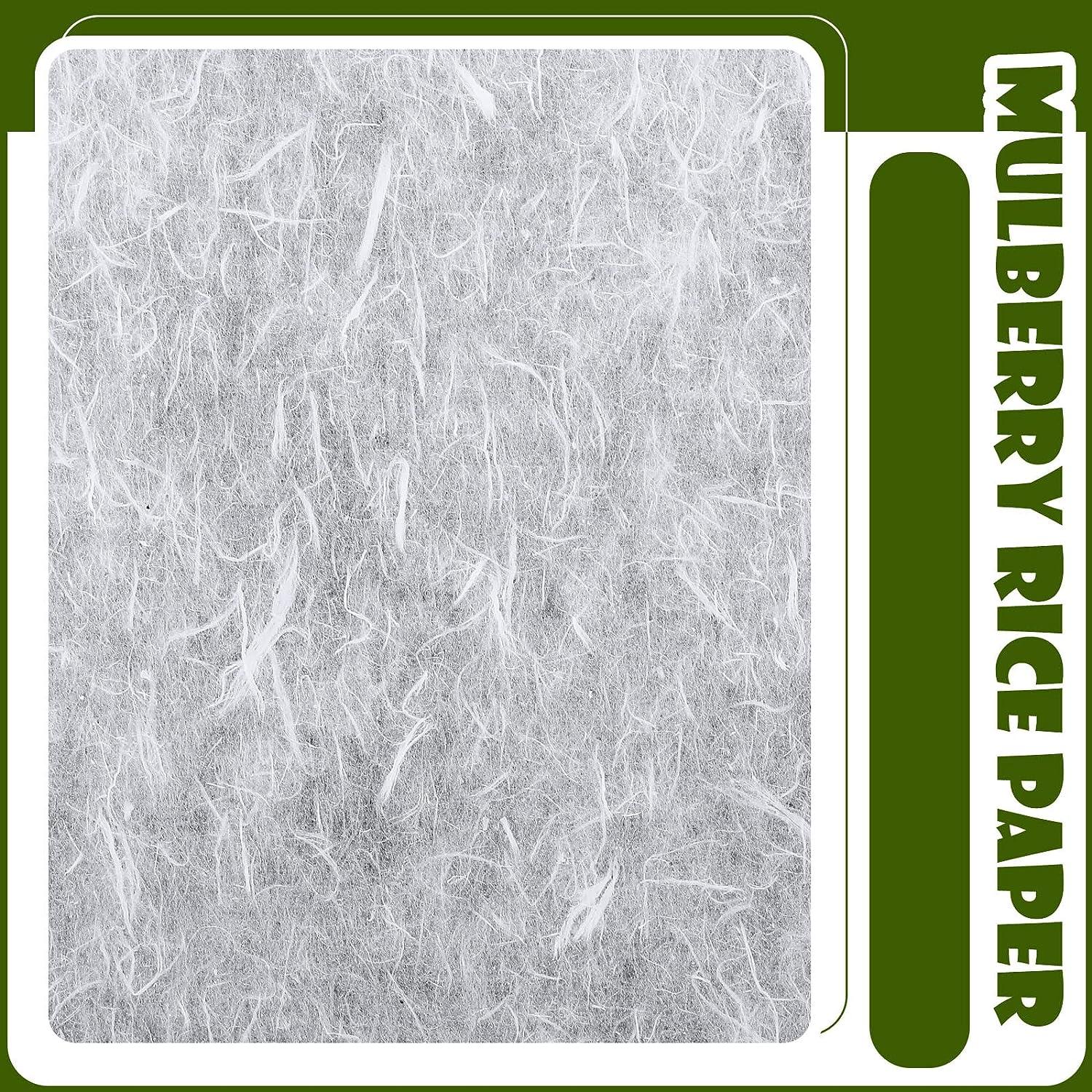 Handmade A4 Mulberry Paper Sheets - 50 White Sheets for Decoupage, DIY ...