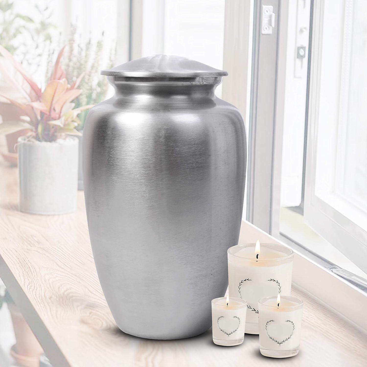 Cremation Urn for Adult Ashes Pewter Urn for Human Ashes Cremation Urns ...