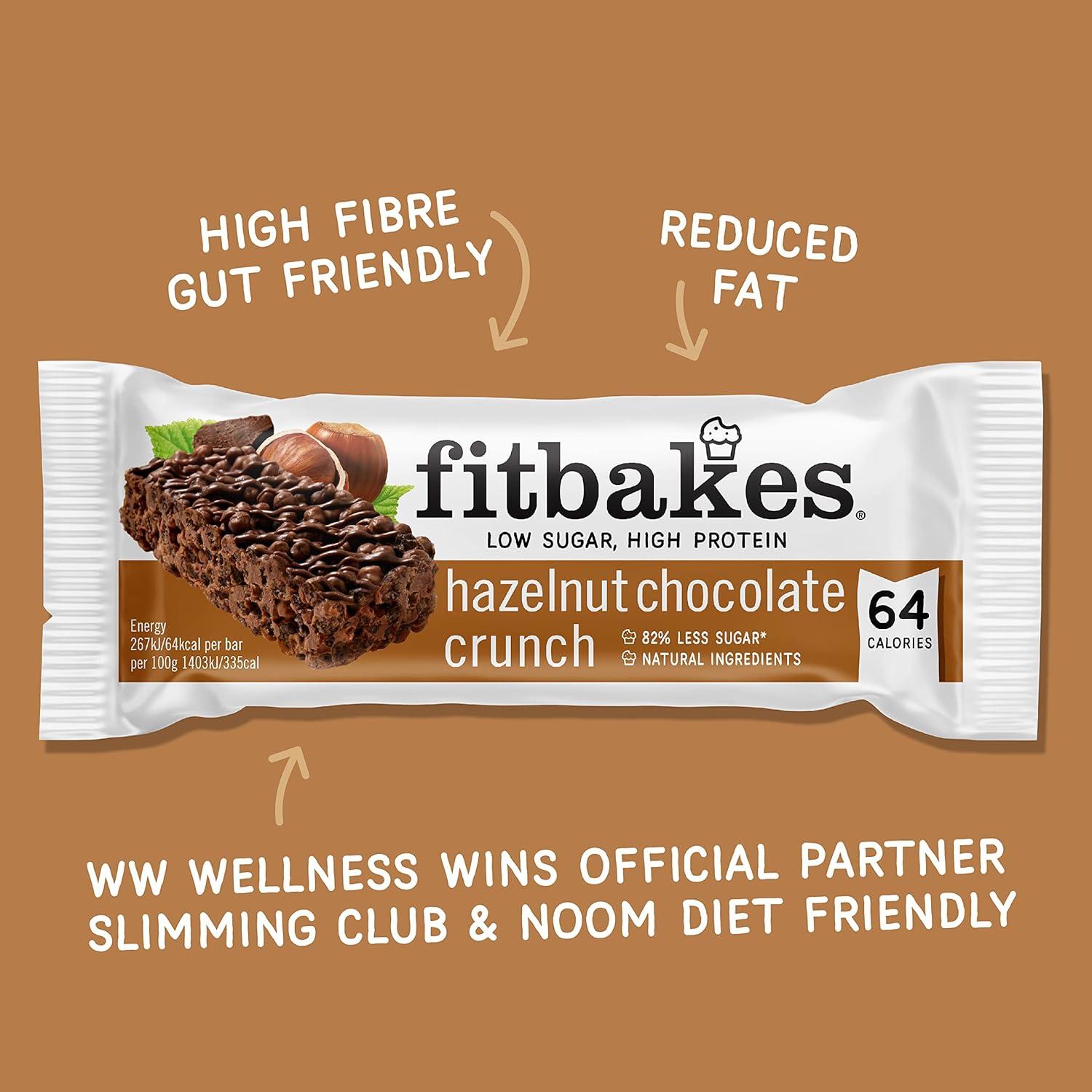 Fitbakes : 64 Calories Mini Hazelnut Chocolate Bars (12x19g) Diabetic ...