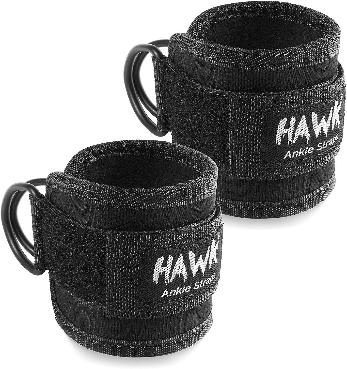 Ankle Straps for Cable Machines Padded Ankle Cuffs (Pair) - for Legs ...