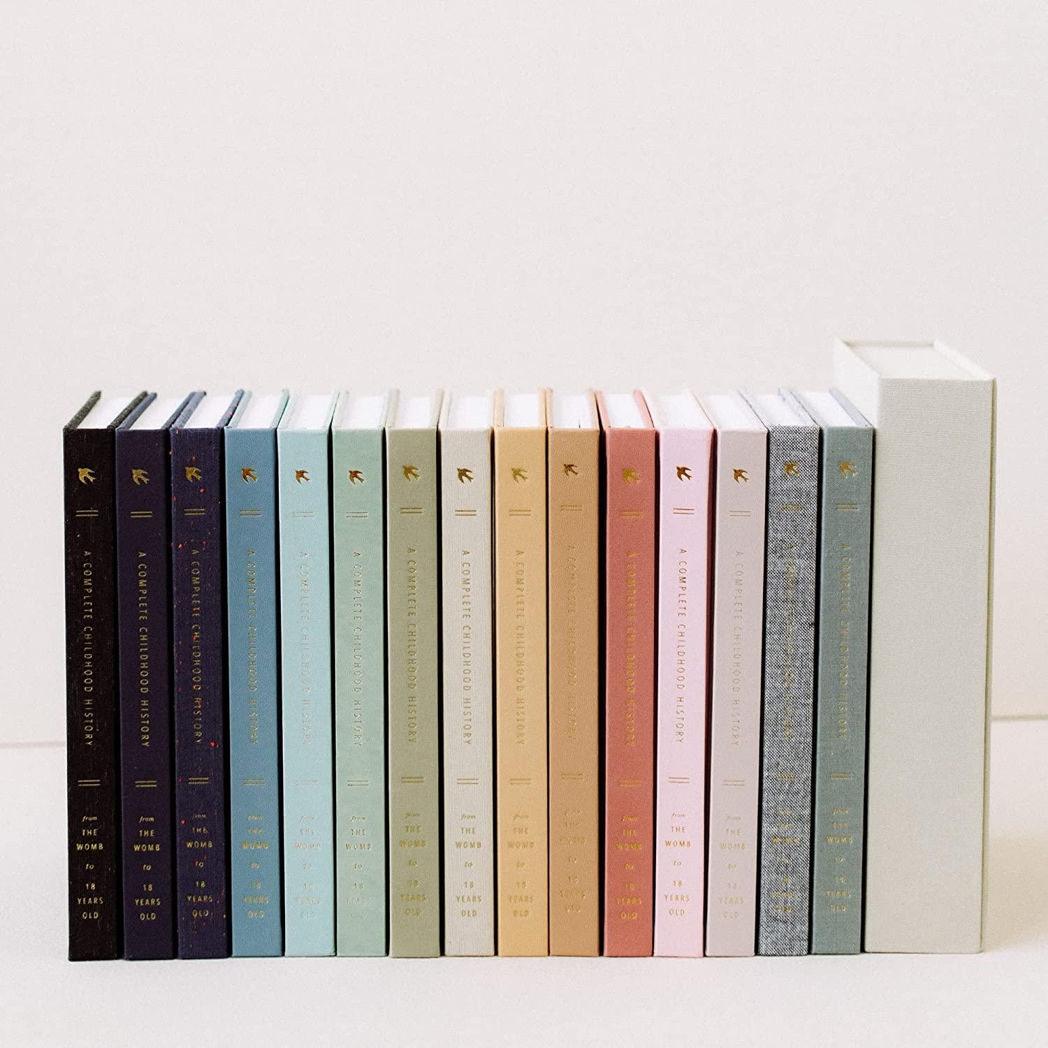Promptly Journals Childhood History Journal (Dusty Blue) - Pregnancy to ...