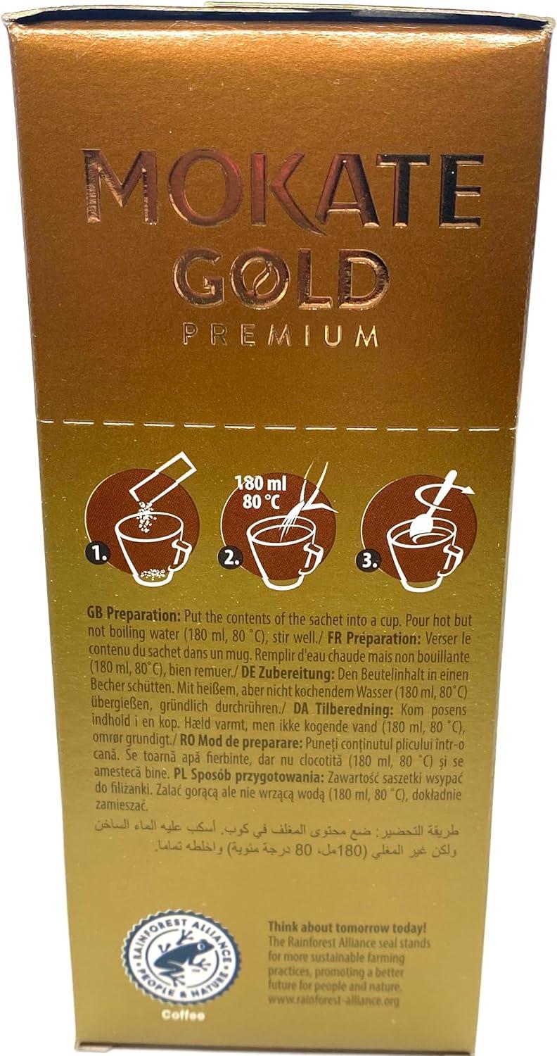 Mokate Gold Premium Mocha Double Choco Flavour Instant Coffee Drink *6x10x sachets 60 in Total ...