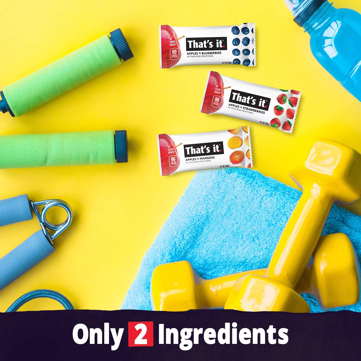 Mini Fruit Bars Variety Pack - No Sugar Added, Plant-Based, Vegan ...