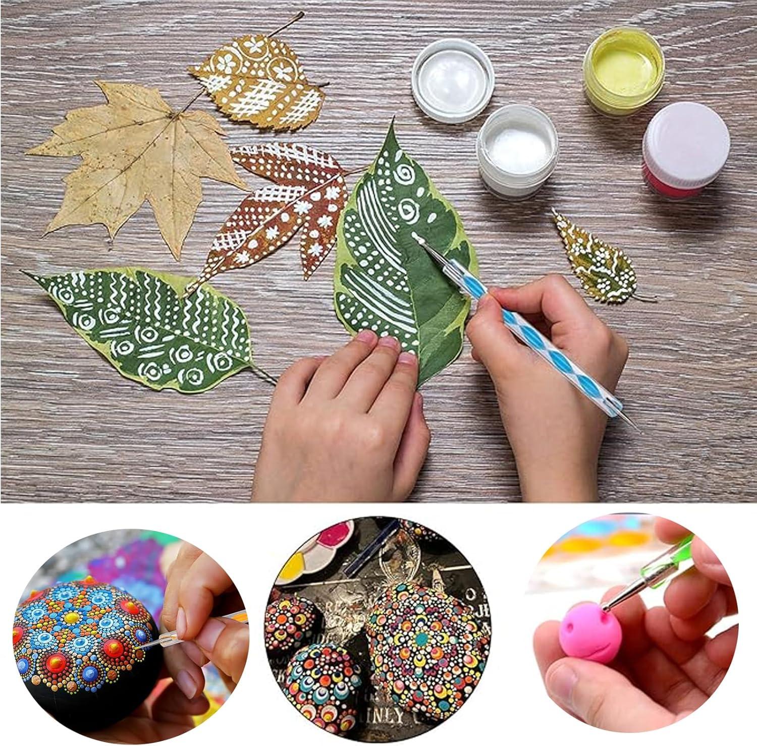 Anati 5-Piece Dot Painting Set | Double Head Dotting Tools for Nail Art ...