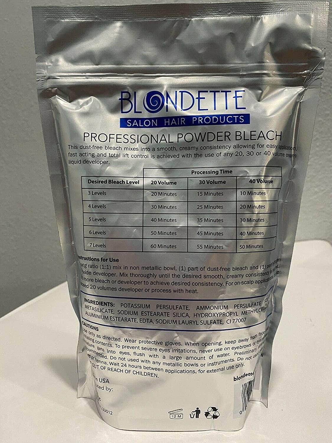 Powder Bleach, Blondette Salon Professional Powder Bleach blue dust ...