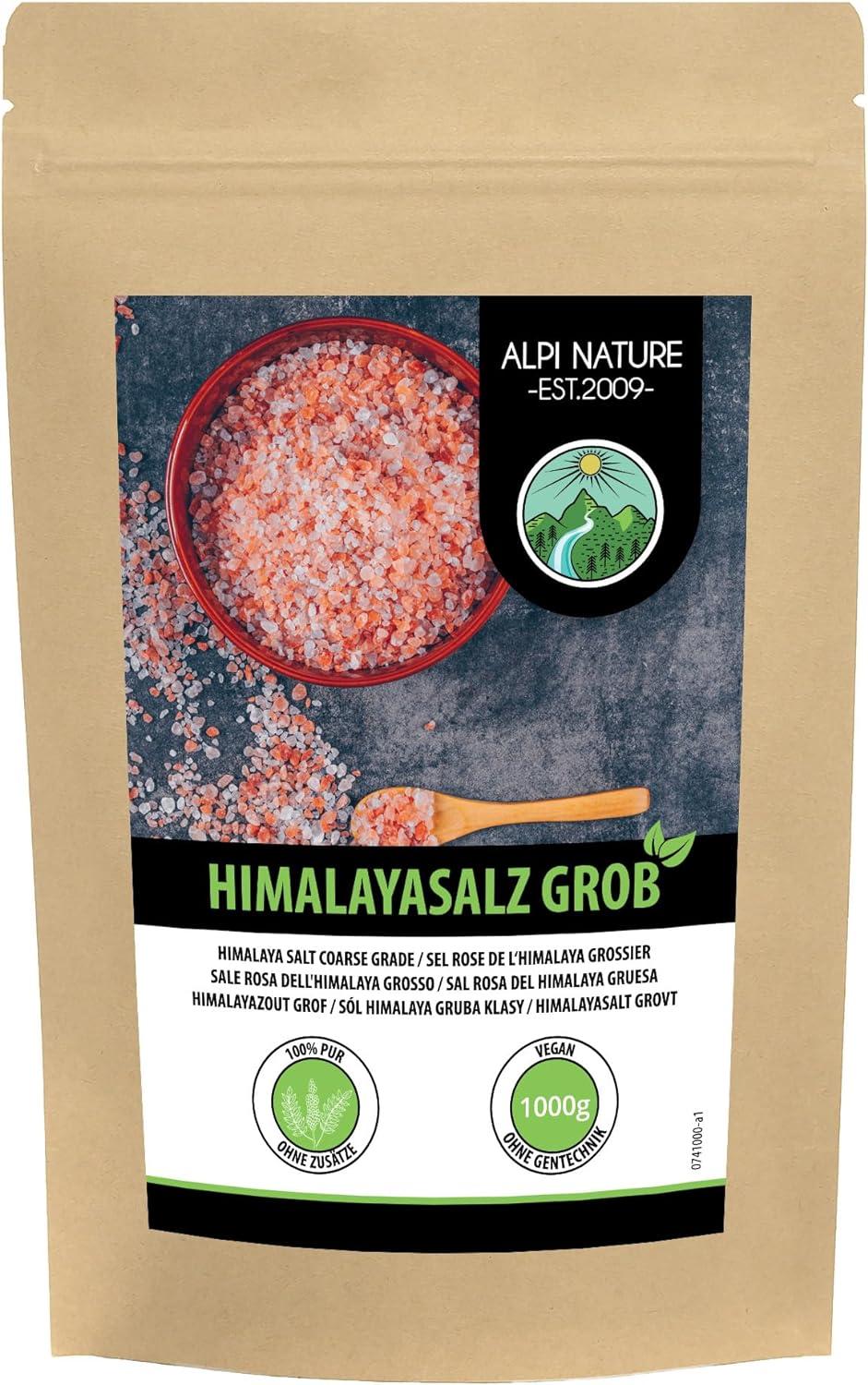 Pink Himalayan salt coarse grade (1kg) Coarse pink crystal salt known ...