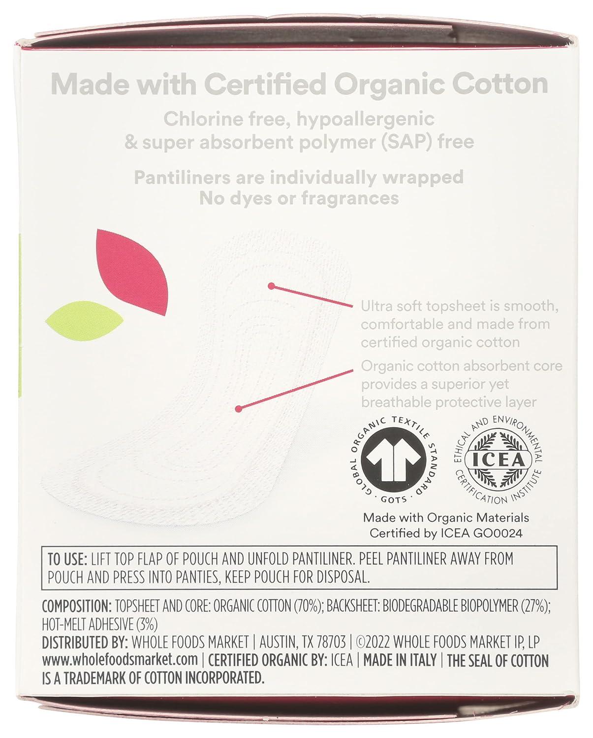 Organic Cotton Pantiliners - Azalea Ultra Thin 24 ct | Buy Now with ...