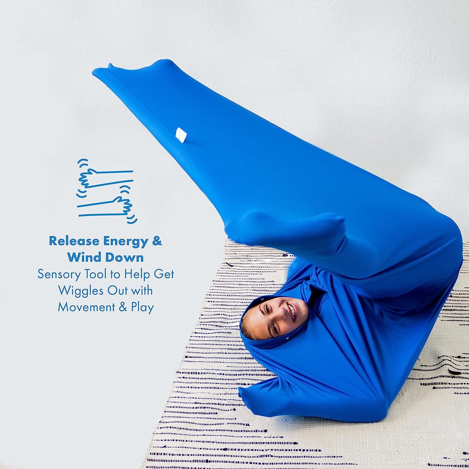 Harkla Sensory Body Sock for Kids - Medium 48x27 | Full Body Sock for ...