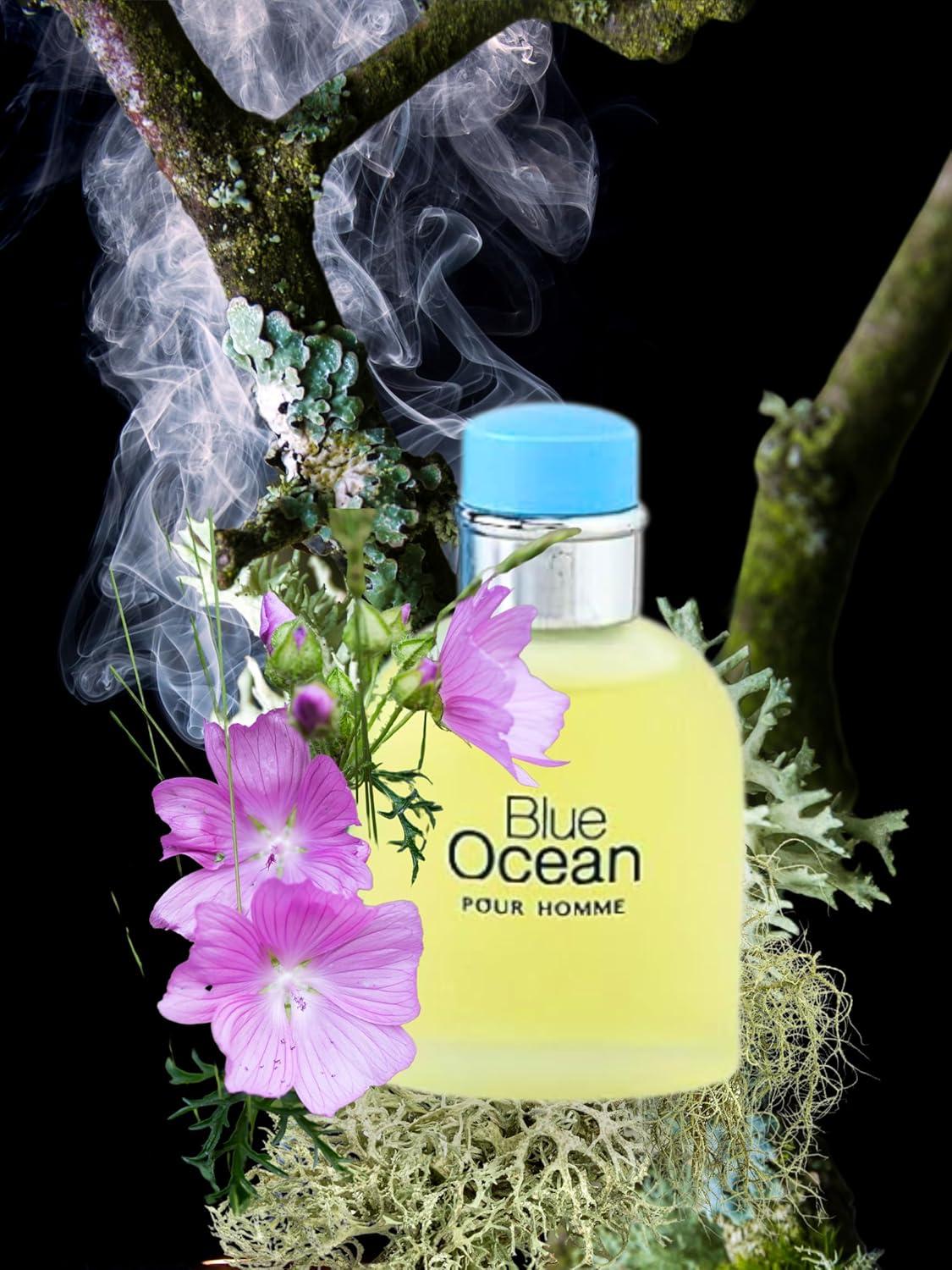 BLUE OCEAN POUR HOMME EAU DE TOILETTE 3.4 Fl. oz. Citrus Aromatic ...