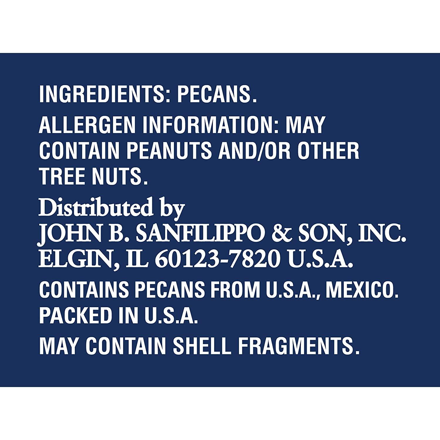 Fisher Pecan Halves 24oz - Unsalted, Non-GMO, Vegan, Paleo, Keto Nuts ...