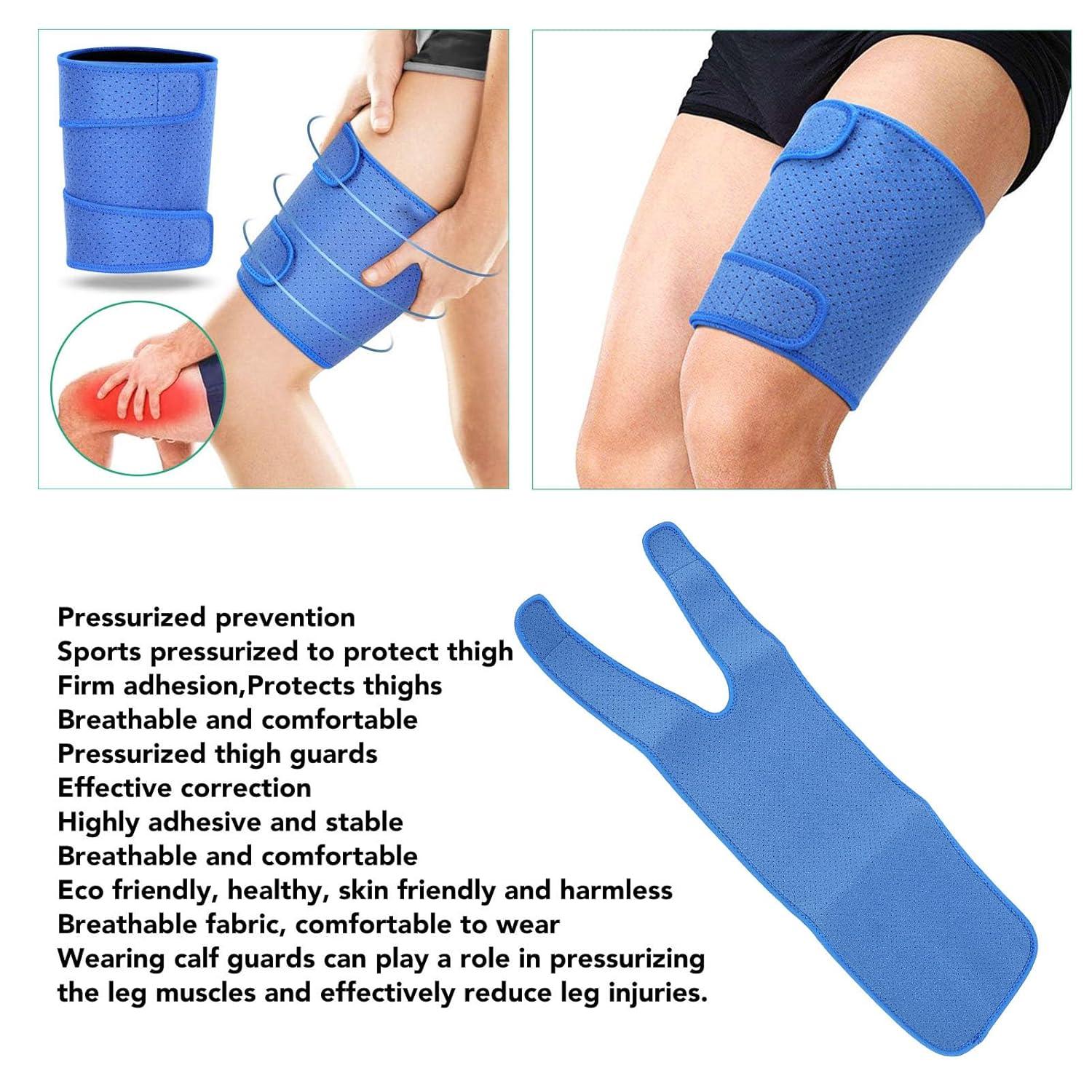 Alomejor Adjustable Thigh Compression Sleeve for Basketball - Blue ...