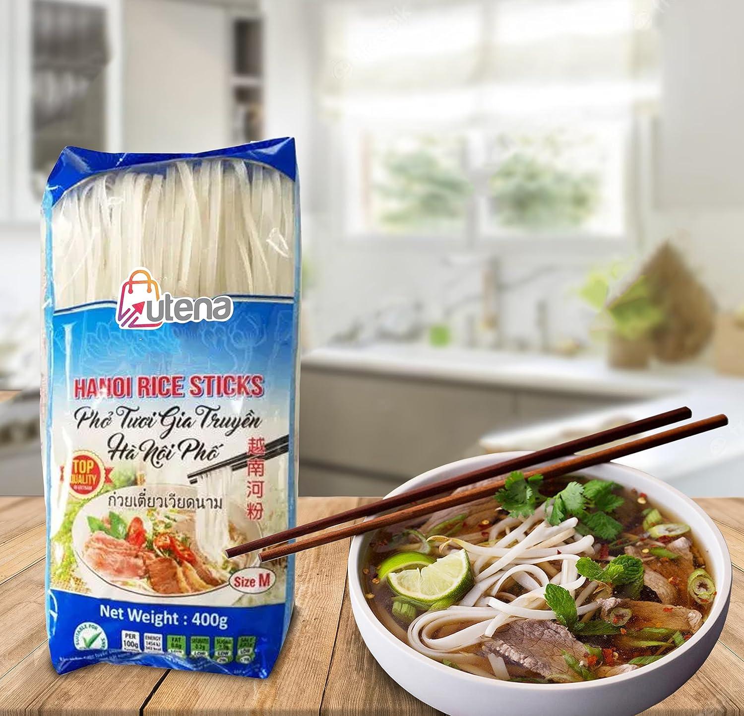 Authentic Vietnamese Rice Noodles (Rice Sticks) - Medium 3MM - 3 Pack ...