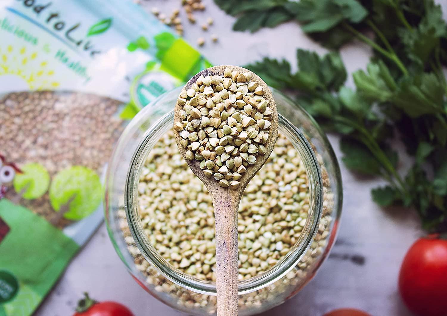 Organic Buckwheat Groats 5 Pounds - Hulled Non-GMO Kosher Raw Vegan ...