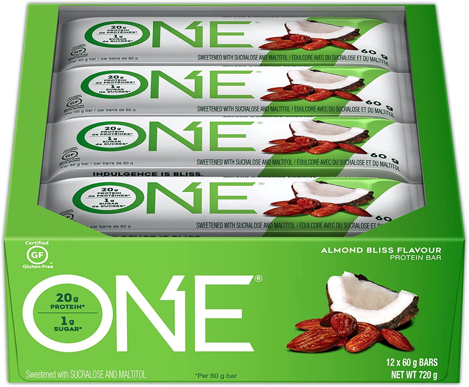 One Brands ONE Bar Dark Chocolate Sea Salt - 12 Bars (2.12 oz Each ...