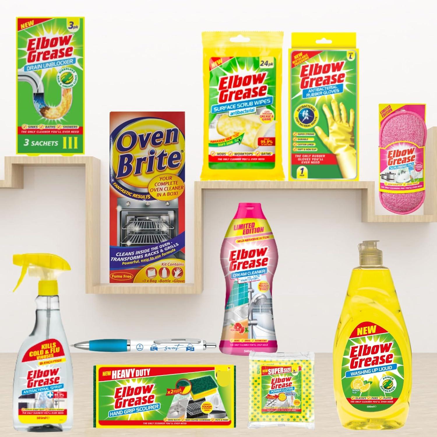 Kitchen Cleaner Bundle | 16pc Elbow Grease & Oven Brite Cleaning ...