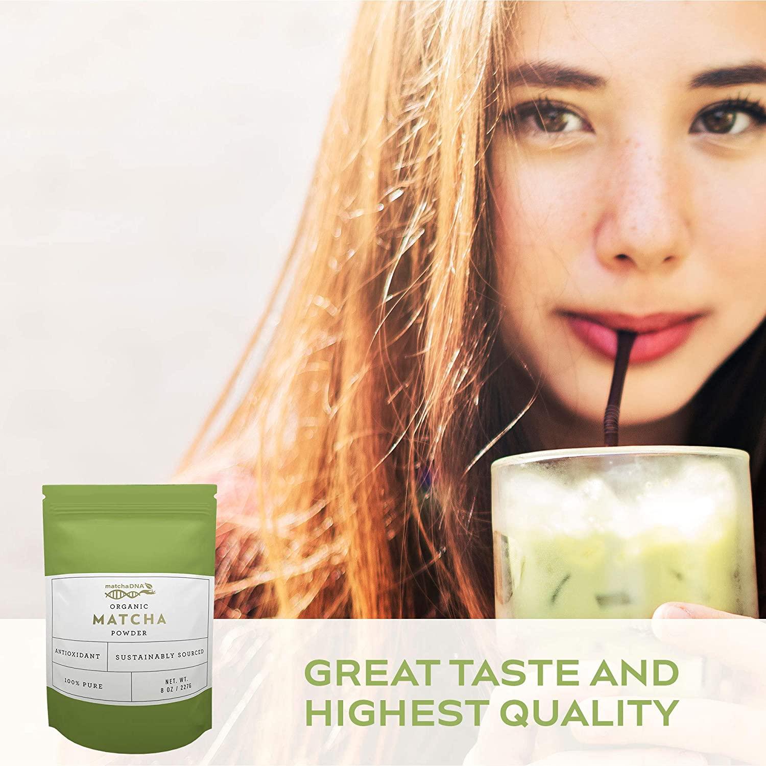 Organic Culinary Grade Matcha Green Tea Powder - High Antioxidants (8 ...