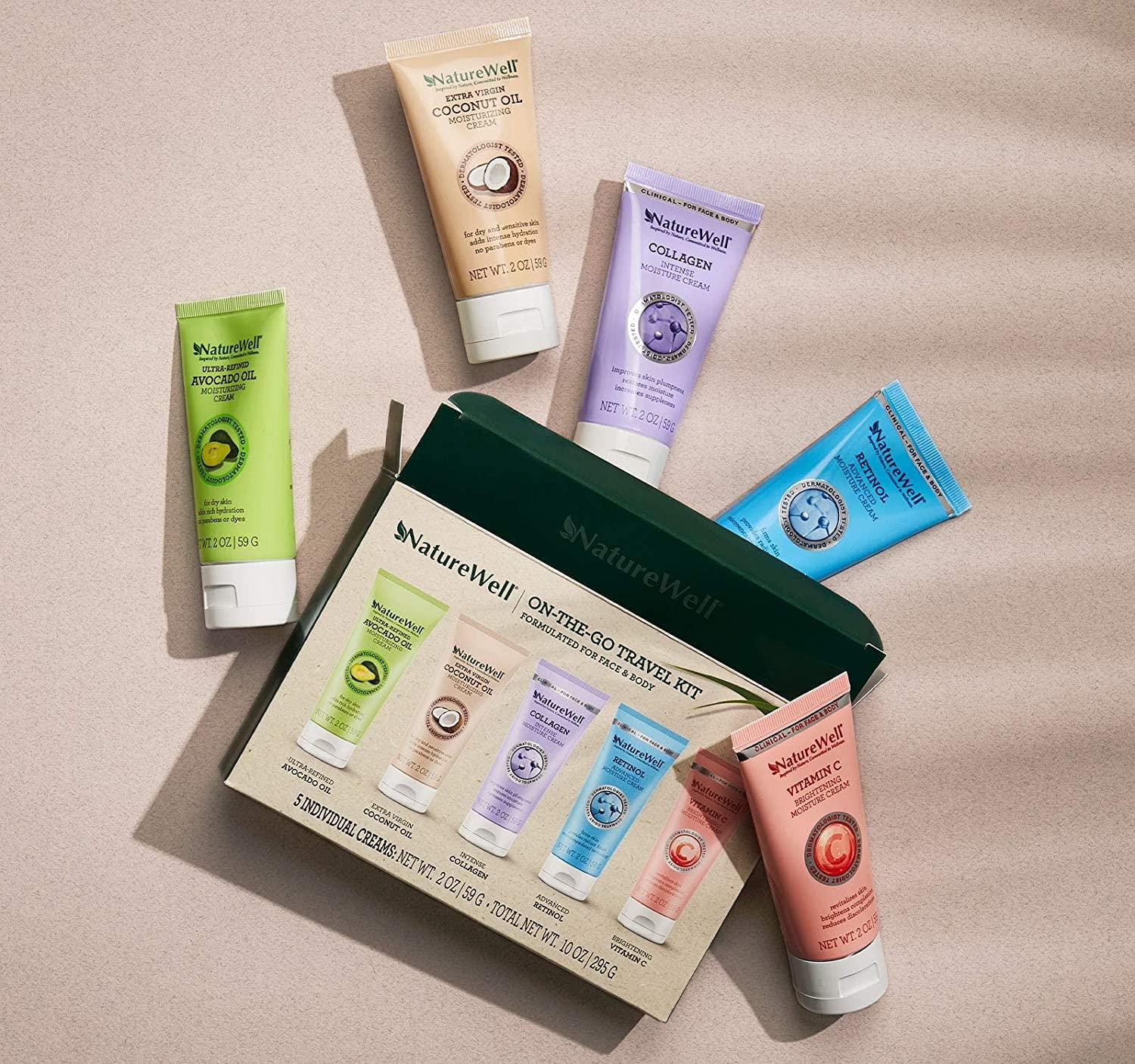 Naturewell Moisturizing Cream Variety Pack for Face, Body & Hands ...