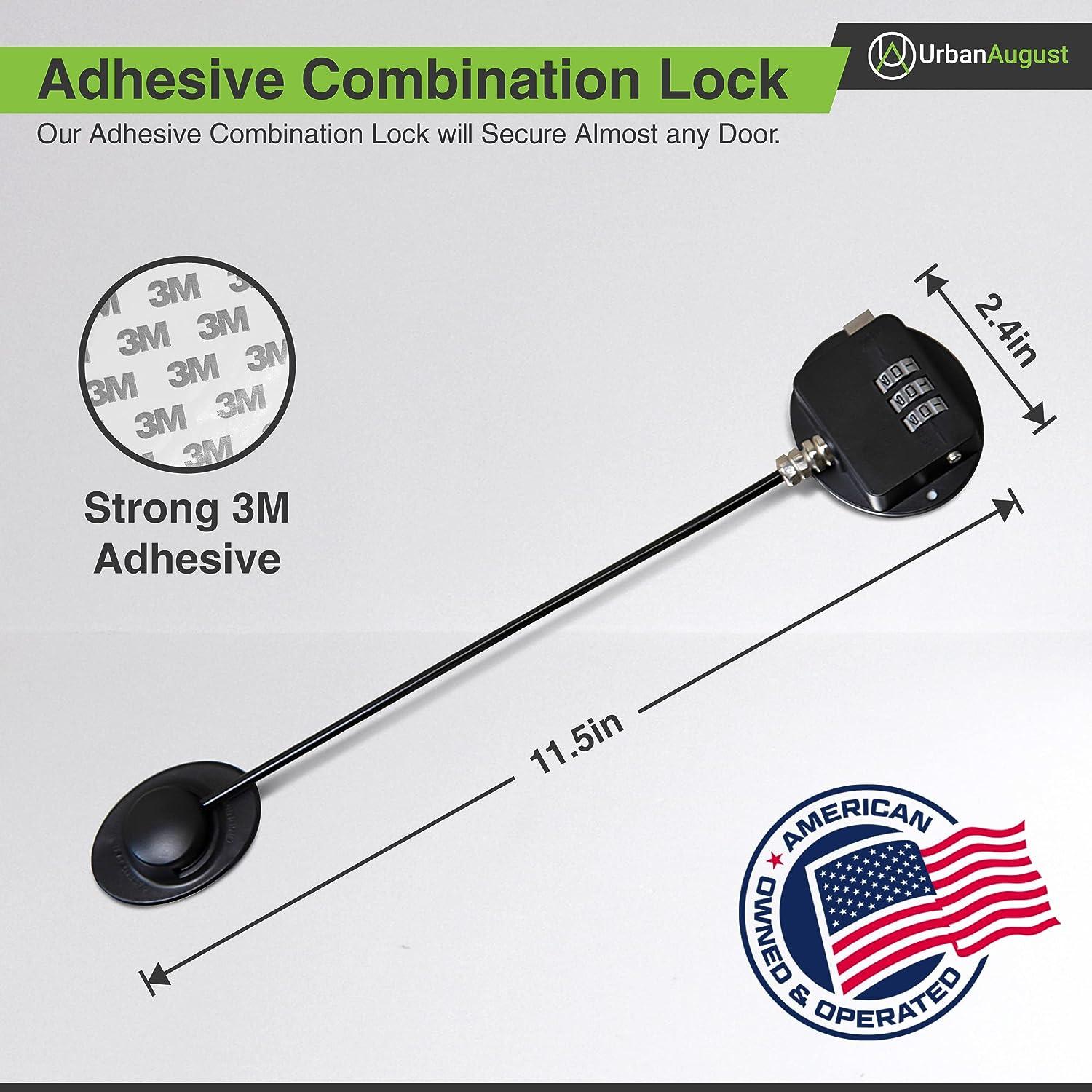 Urban August Adhesive Combination Lock Childproofing & Baby Safety Heat ...
