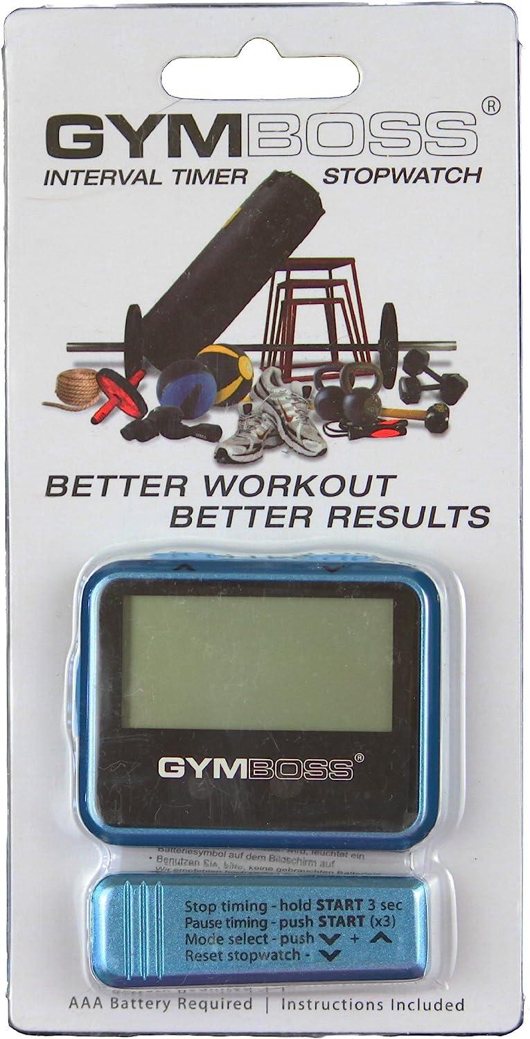Gymboss Interval Timer and Stopwatch - Teal/Blue Metallic Gloss | Buy ...