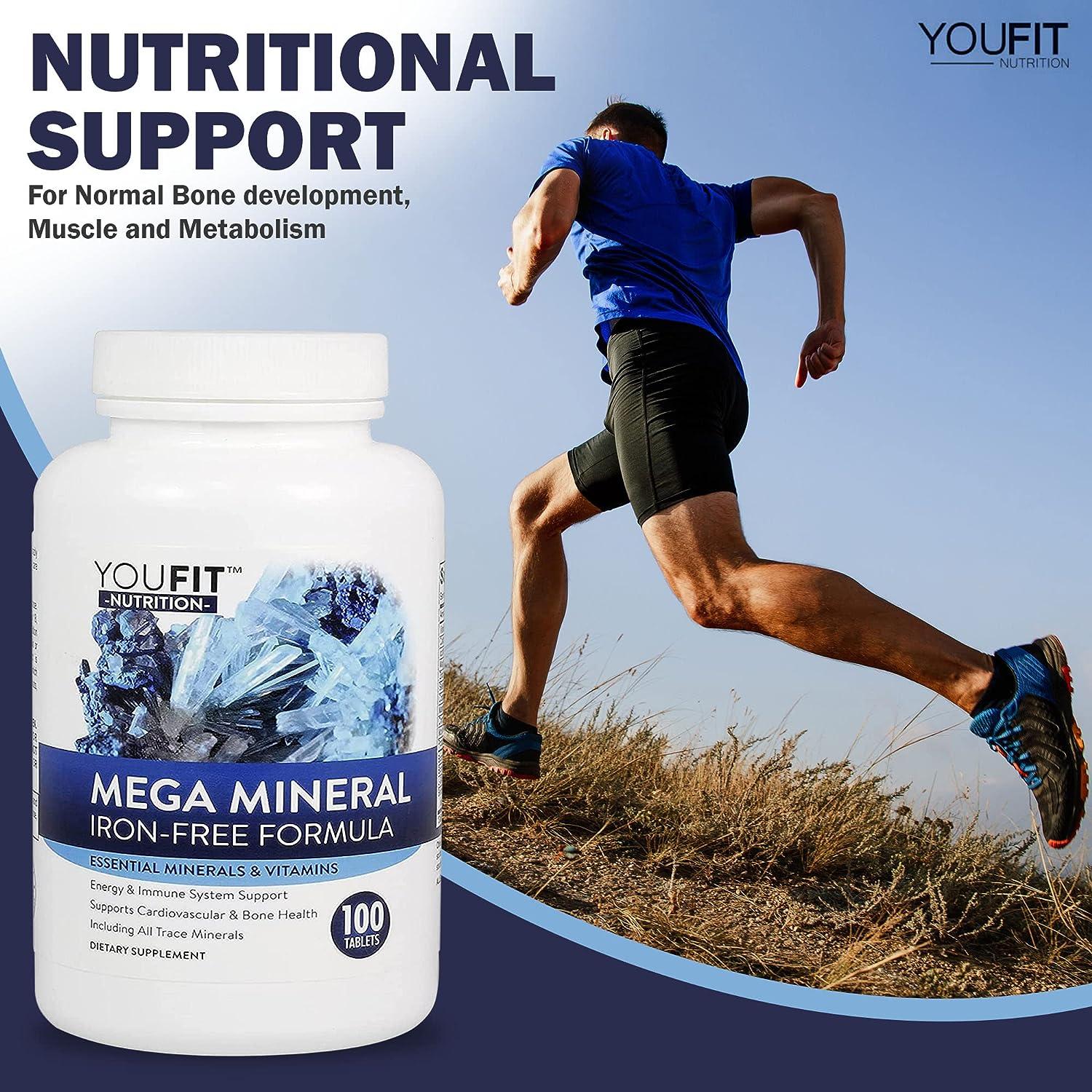Youfit Nutrition Mega Minerals Supplement | 72 Trace Minerals | Immune ...