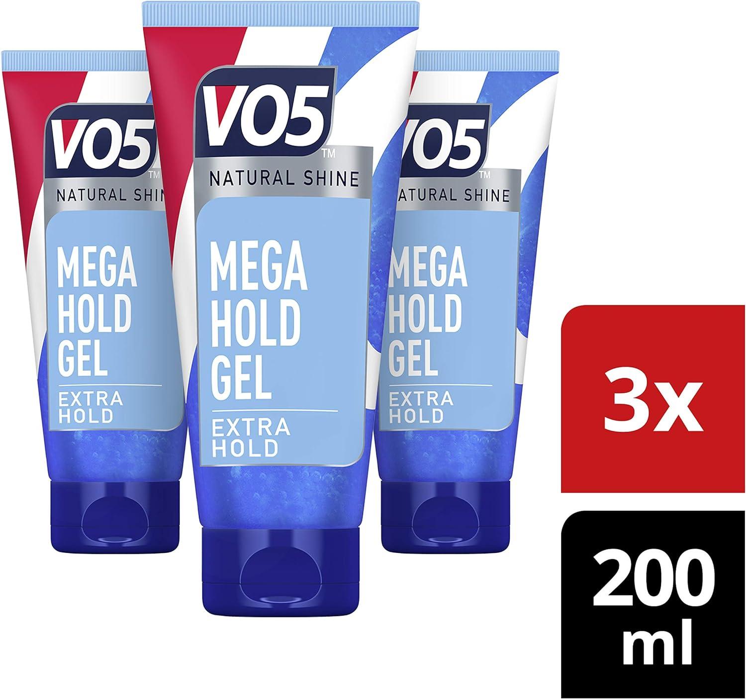 Vo5 Mega Hold 24 hour control Styling Gel for controlled natural ...