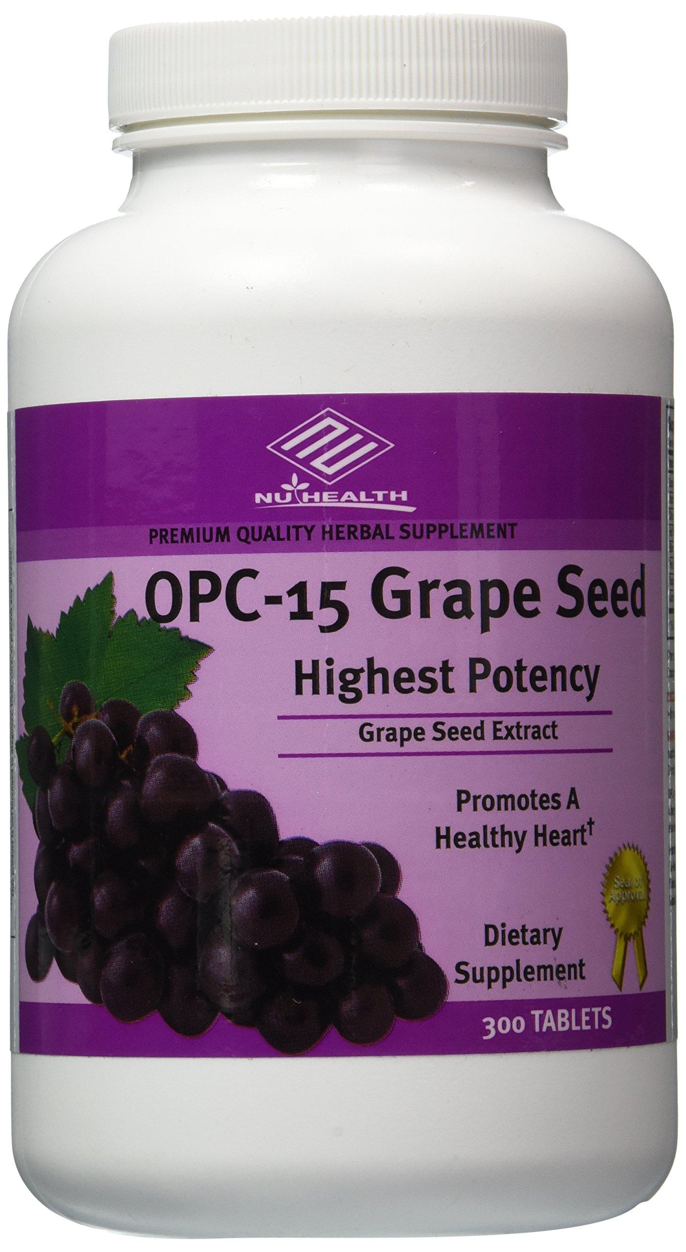 OPC Grape Seed Extract 100 mg - 300 Tablets | Powerful Antioxidant ...