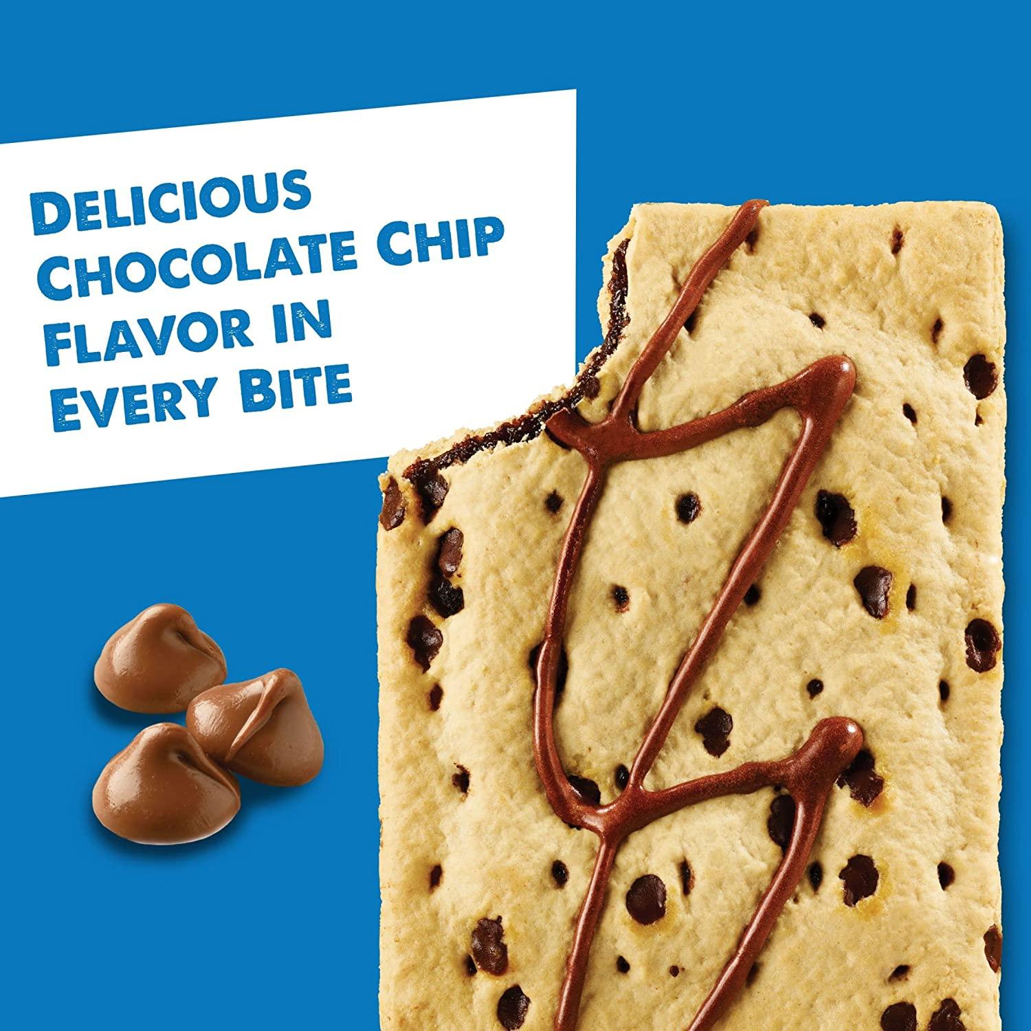Pop-Tarts Chocolate Chip Drizzle 13.5oz Box (8 Pastries) - Breakfast Foods & Kids Snacks | Buy ...