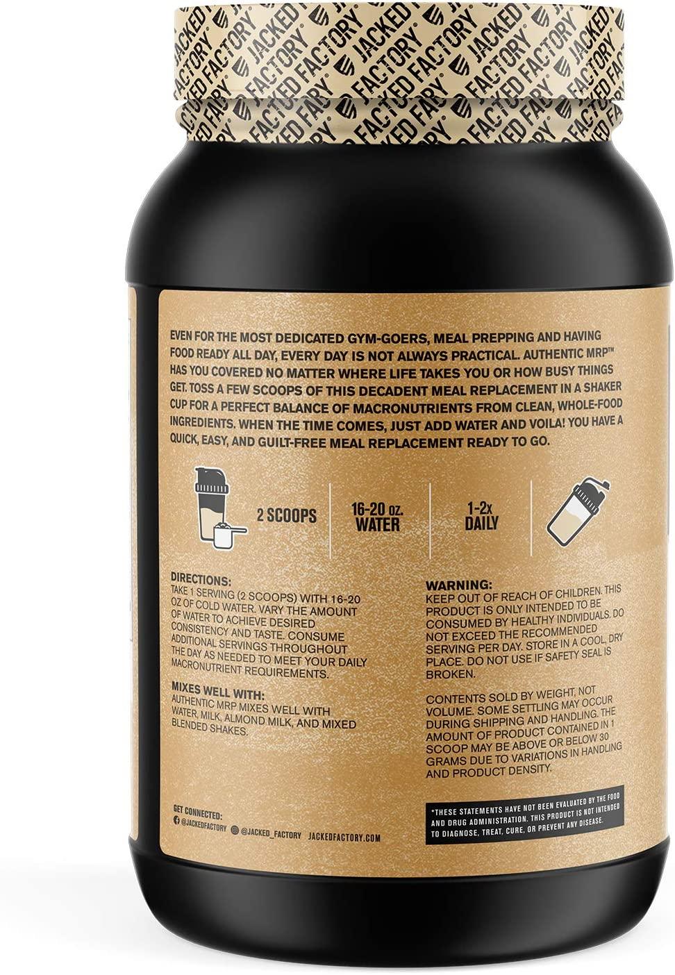 Authentic MRP Meal Replacement Powder - Grass Fed Whey Protein Isolate ...