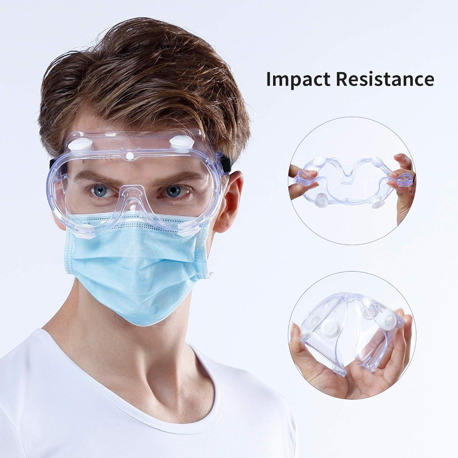 WSGG Medical Safety Goggles for Men and Women - FDA Registered Anti-Fog ...