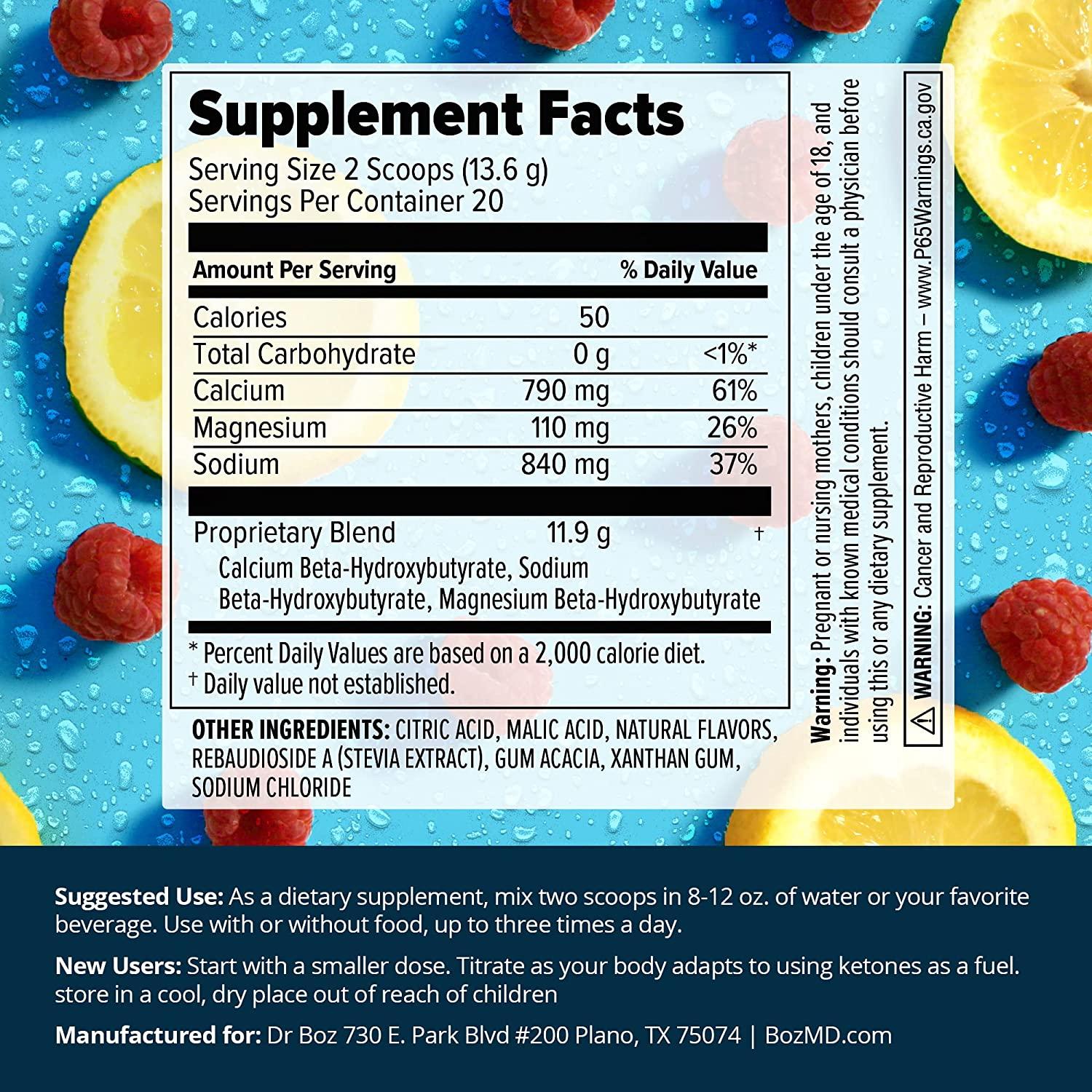 Dr. Boz Keto BHB Powder [Exogenous Ketones Supplement] - Best Keto ...