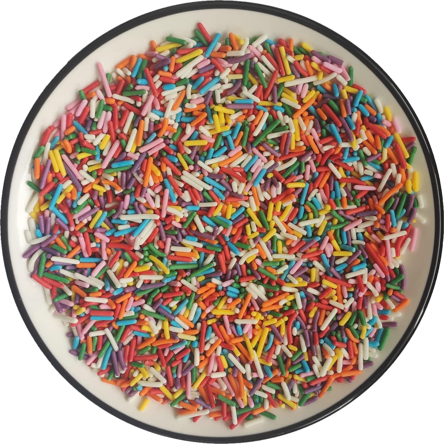 Buy Edible Colorful 130g Jimmies Sugar Sprinkles | Cake & Cupcake ...